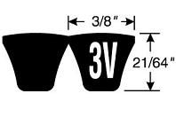 Gates 3/3V560 Belt